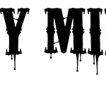 28″ x 7.5″ Large Drip Vinyl Decal